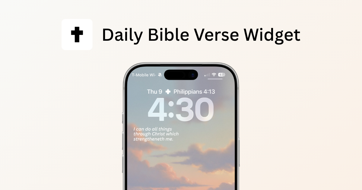 Daily Bible Verse Widget